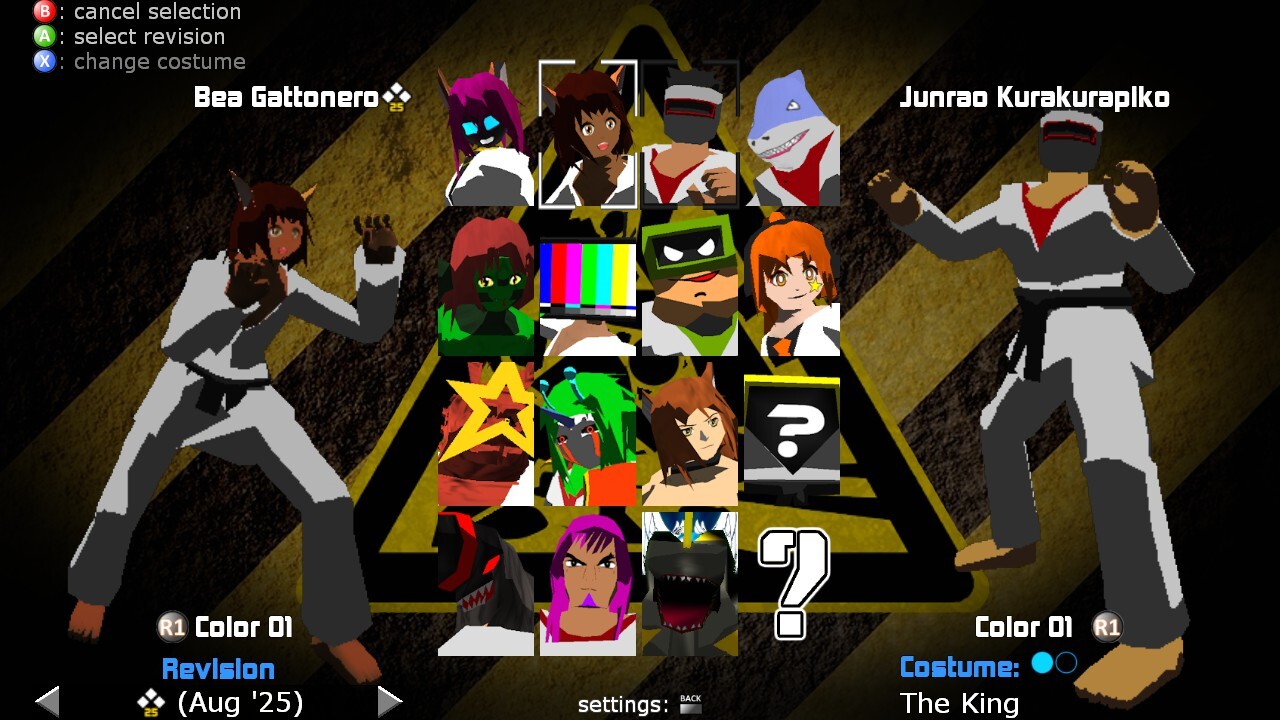 Revision Select is in! Old character versions available in Vs and ...