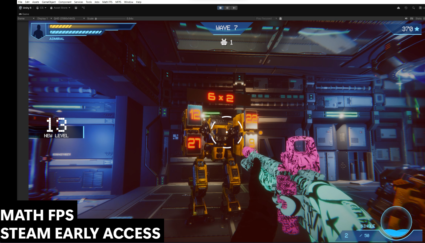 Math FPS | New Blasters and Math Bots · MATH FPS : Solve Or Die update ...