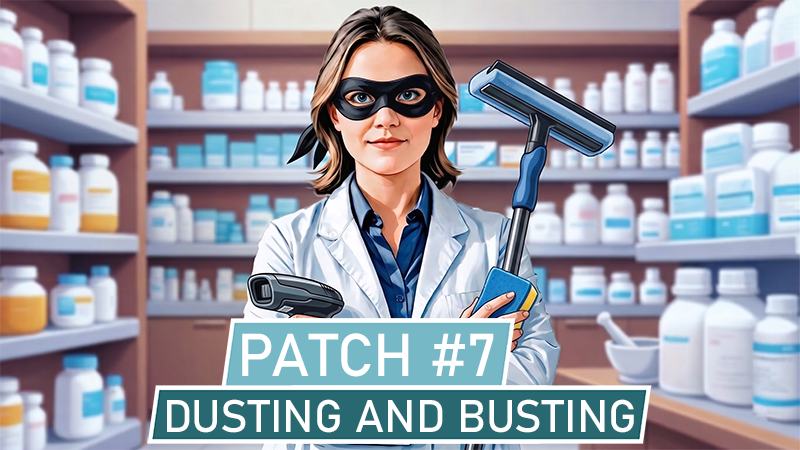 Patch #7 - Dusting and Busting! · Pharmacy Store Simulator update for ...